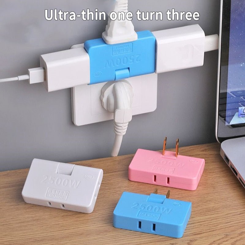 180 Rotating 3 Way Flat Wall Outlet – Nimebrand