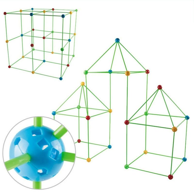 DIY 3D Kids Construction Fort Building Kit – Nimebrand
