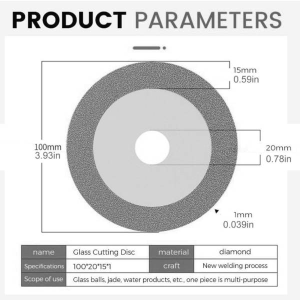 Glass Cutting Disc Ceramic – Nimebrand