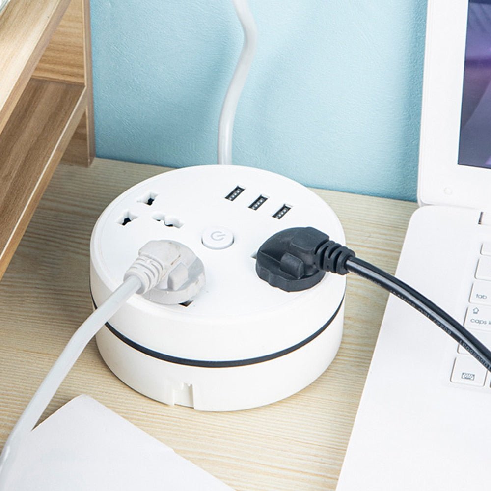 Round Universal Power Strip – Nimebrand